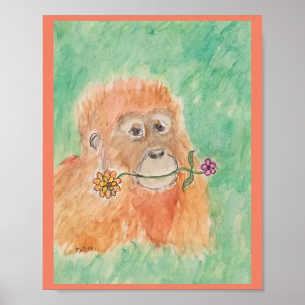 Orangutan Posters & Prints | Zazzle UK