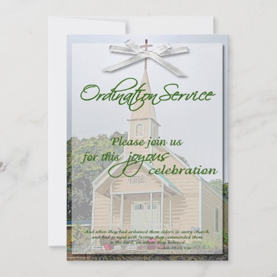 Ordination Invitation | Zazzle.co.uk