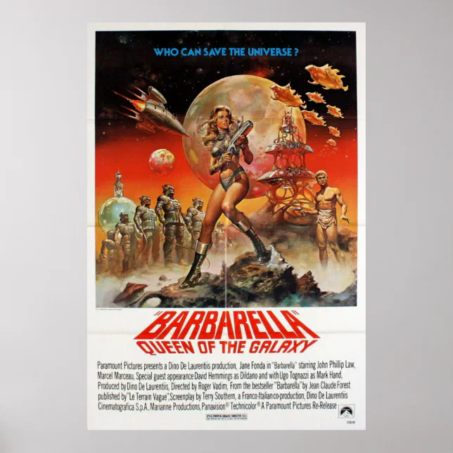 Original Barbarella Movie Poster | Zazzle
