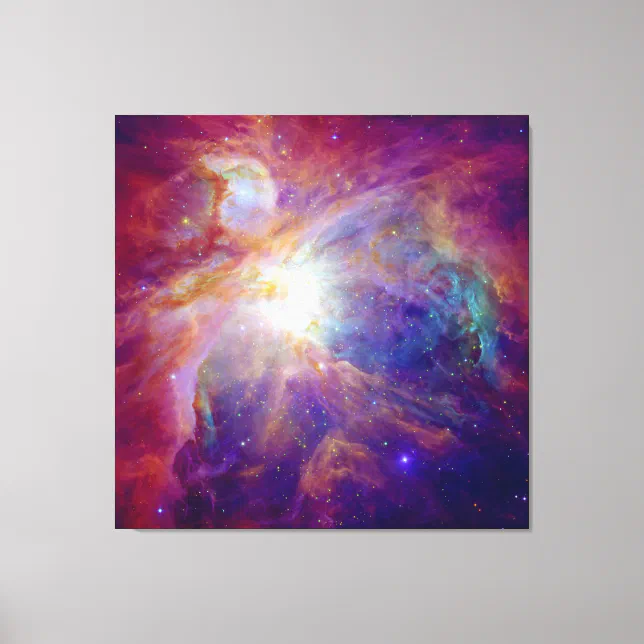 Orion Nebula Fuschia Pink NASA Canvas Print | Zazzle