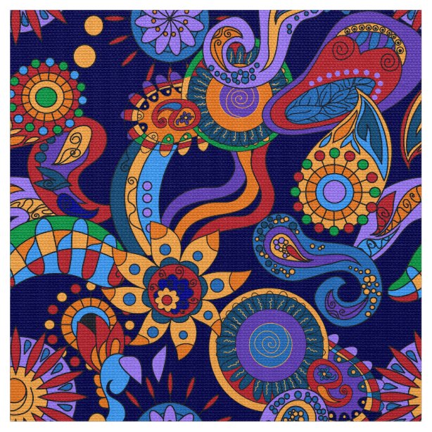 Hippie Fabric | Zazzle.co.uk