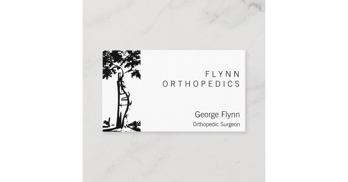 Orthopaedic Surgery Crooked Tree Business Card | Zazzle