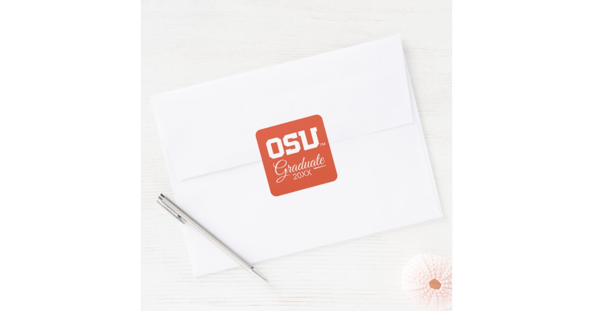 OSU SQUARE STICKER | Zazzle