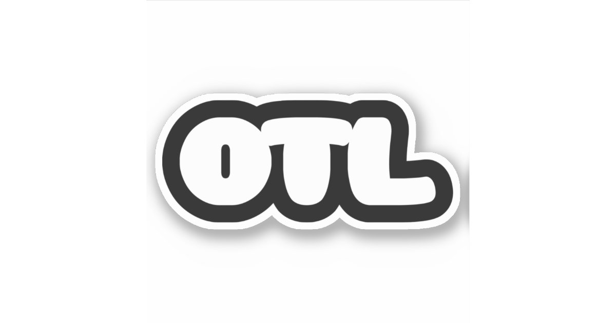 OTL Emoticon ~ Korean Slang Sticker | Zazzle