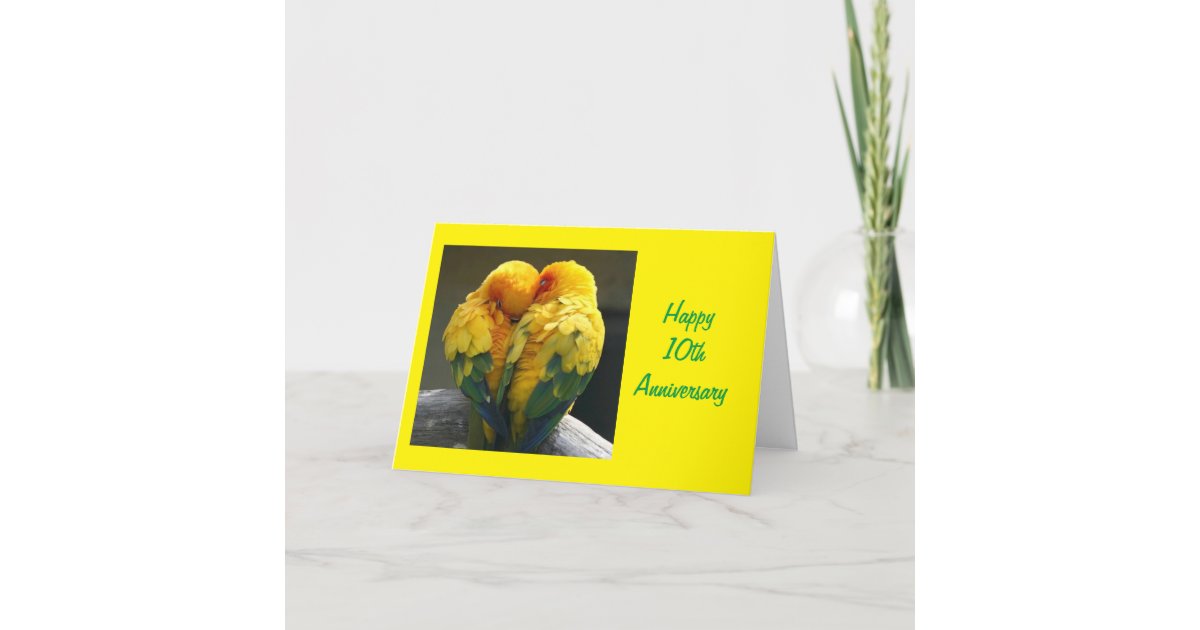 OUR 10th WEDDING ANNIVERSARY Card Zazzle OUR 10th WEDDING ANNIVERSARY Card Zazzle