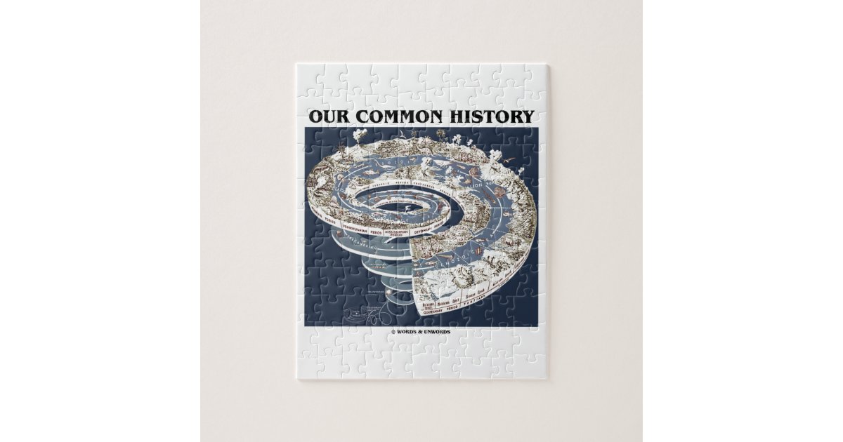 Our Common History (Earth History Timeline Spiral) Jigsaw Puzzle | Zazzle
