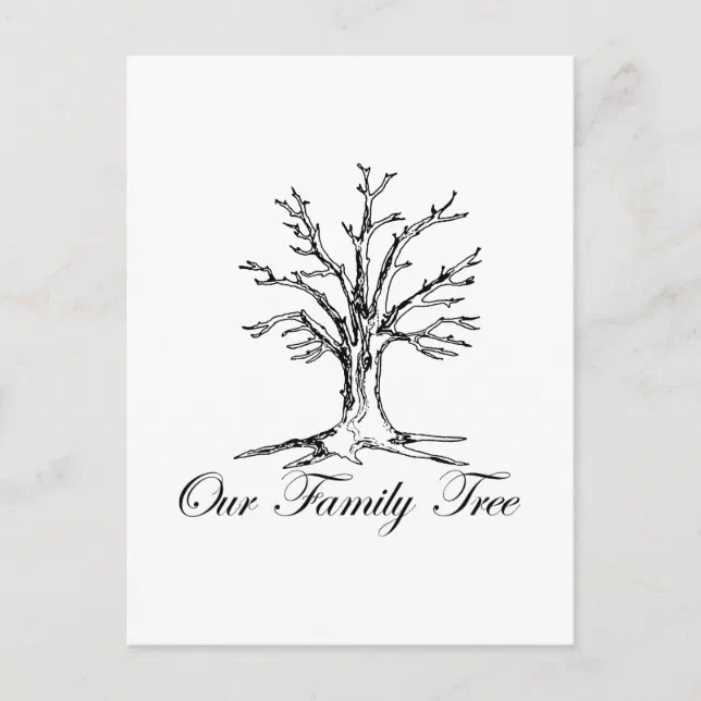 Our Family Tree Postcard | Zazzle