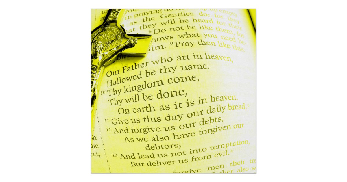 Our Father Prayer Poster | Zazzle