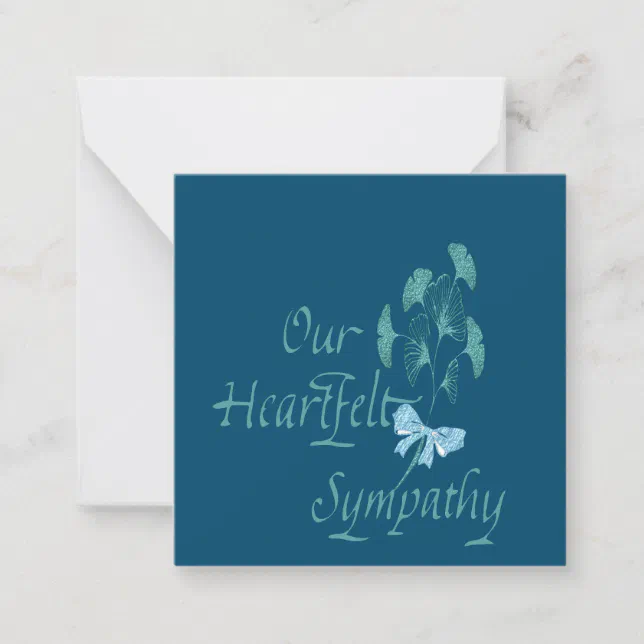 Our HeartFelt Sympathy Card | Zazzle