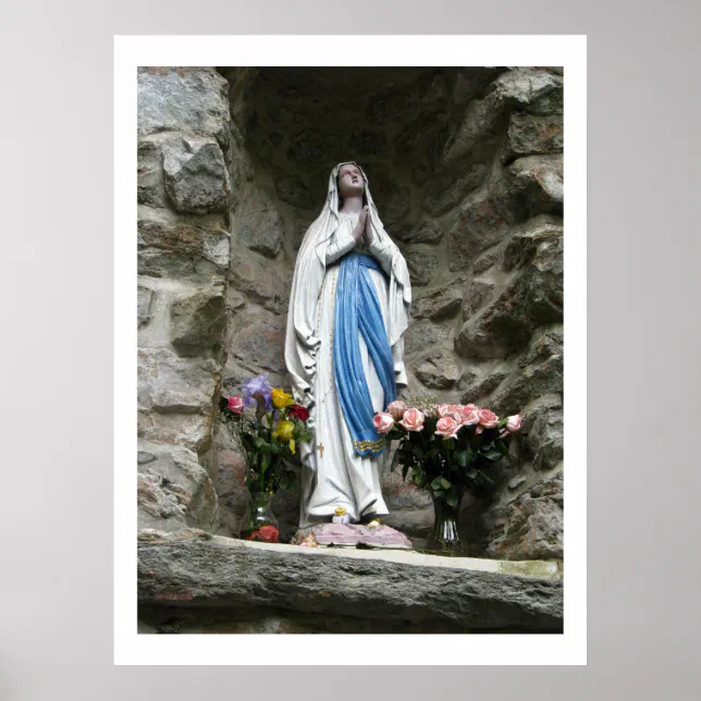 Our Lady of Lourdes Photograph Poster | Zazzle