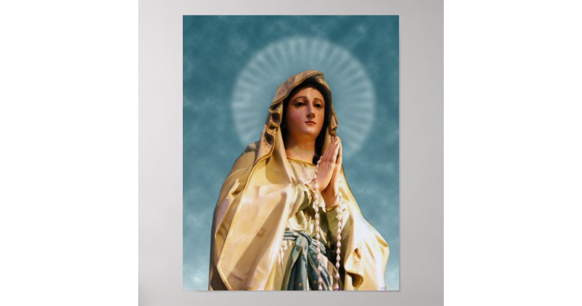 Our Lady of Lourdes Poster | Zazzle