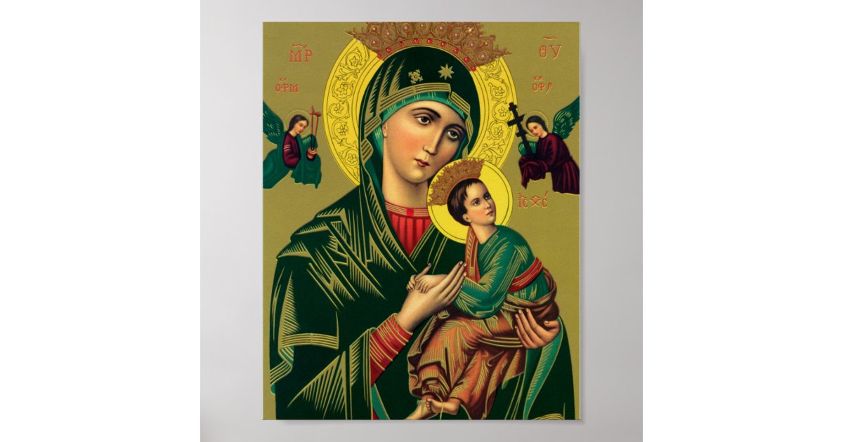 Our Lady Of Perpetual Help High Resolution Version Poster | Zazzle
