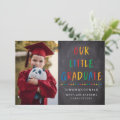 OUR LITTLE GRADUATE | PHOTO GRAD PARTY INVITATION | Zazzle