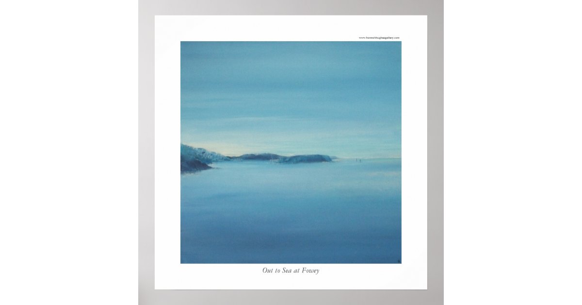 Out to Sea at Fowey Poster | Zazzle