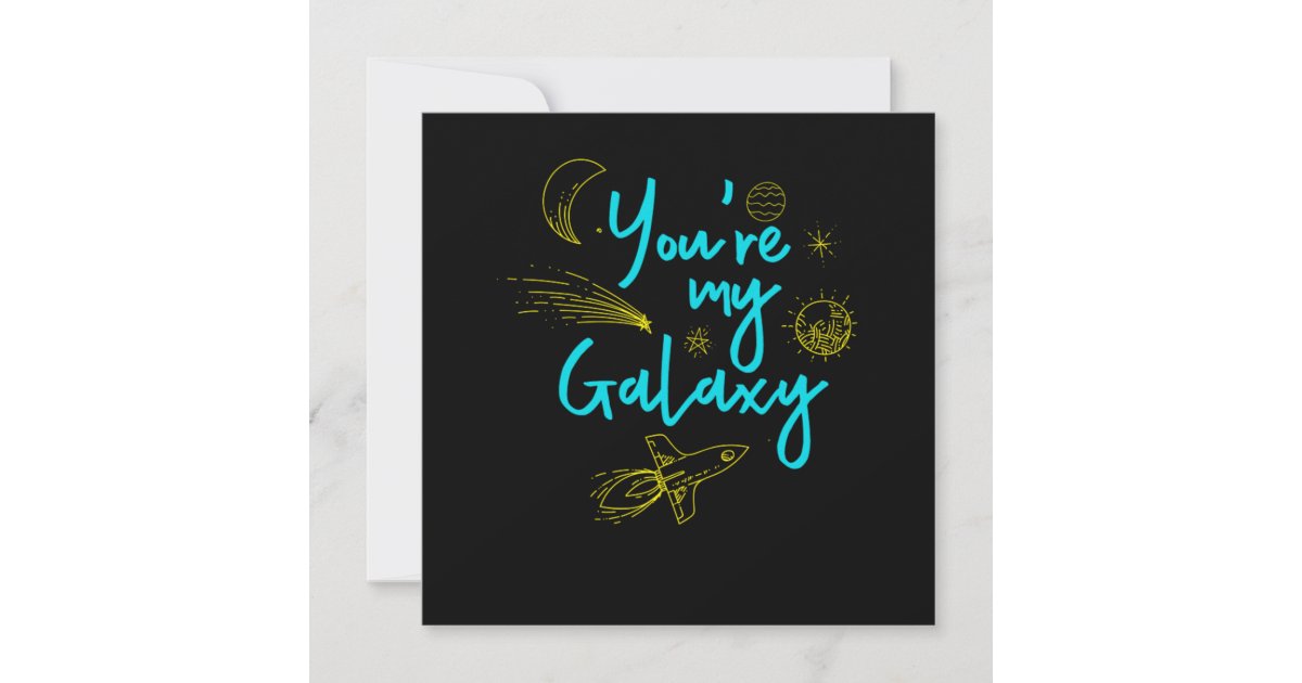 Outer Space Fan Romantic Galactic Cheesy Puns Astr Invitation | Zazzle