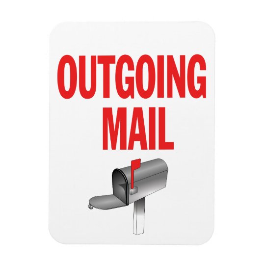 Outgoing Mail pickup magnet | Zazzle.co.uk