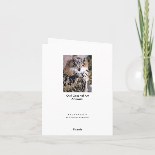 Owl Card | Zazzle