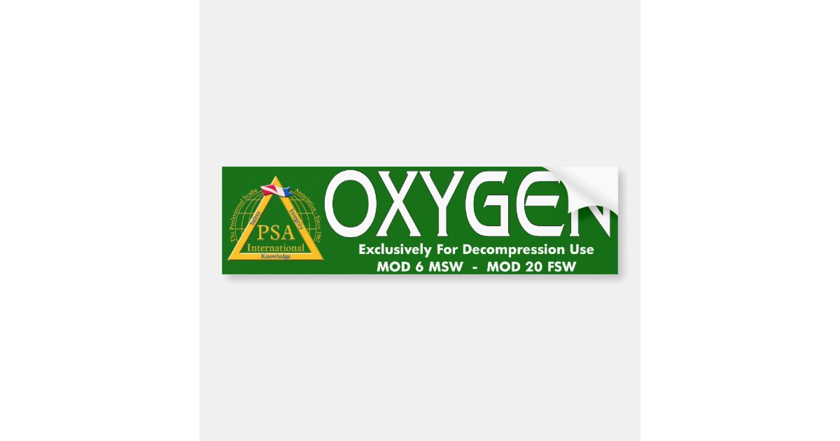 OXYGEN STICKER | Zazzle