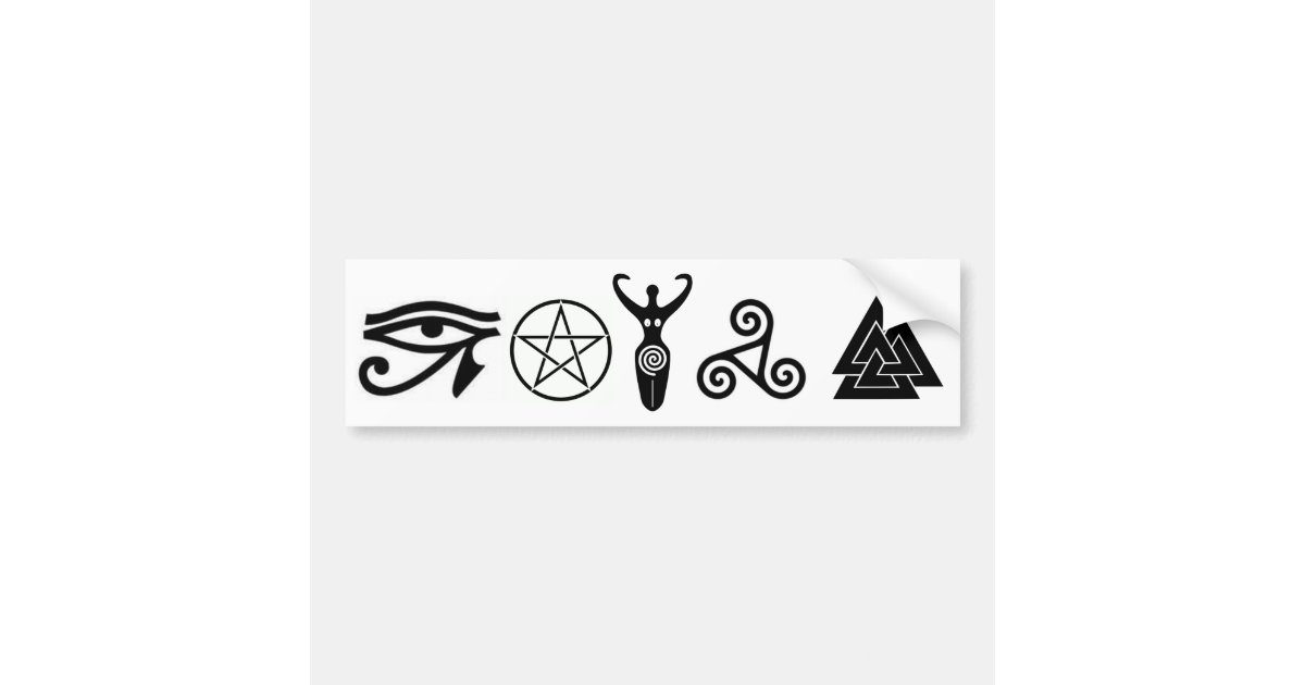 Pagan Faiths Bumper Sticker | Zazzle