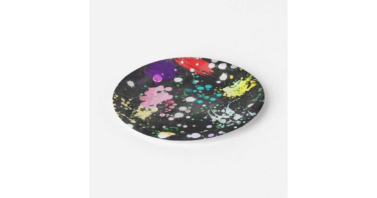 Paint Splatter Plates | Zazzle