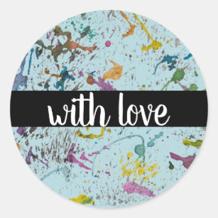 Paint Splash Stickers & Labels | Zazzle UK