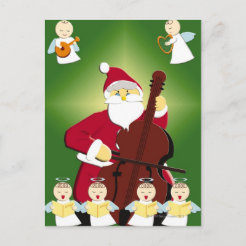 Santa Claus Painting Postcards | Zazzle UK