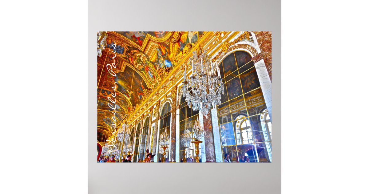 Palace of Versailles photo illustration. Poster | Zazzle