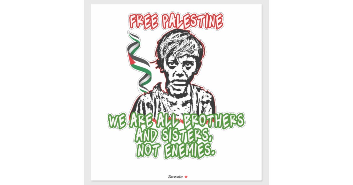 Palestine Car Sticker, Flag of Palestine Decal, Ar | Zazzle