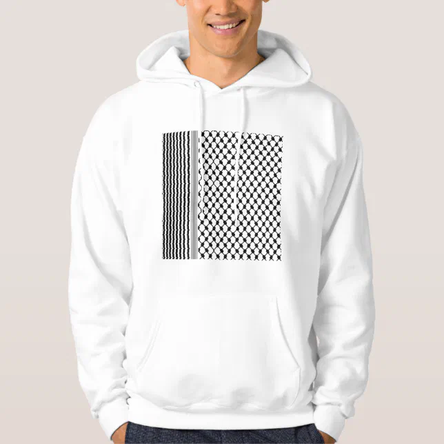 Palestinian Hatta Keffiyeh Kufiya Folk (2 Pattern) Hoodie | Zazzle