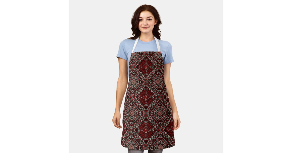 Palestinian Tatreez Apron - Palestine Embroidery | Zazzle