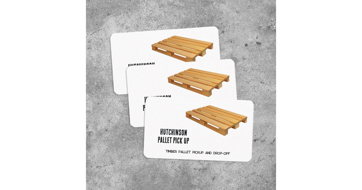 Pallet Pickup Delivery Business Card | Zazzle