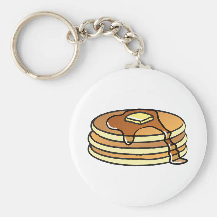 Pancakes - keychain | Zazzle