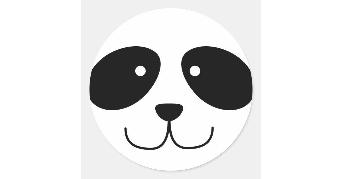 Panda Face Stickers | Zazzle