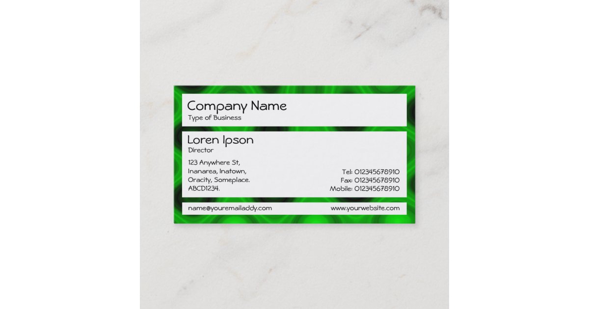 Panels - Cool Electric Business Card | Zazzle