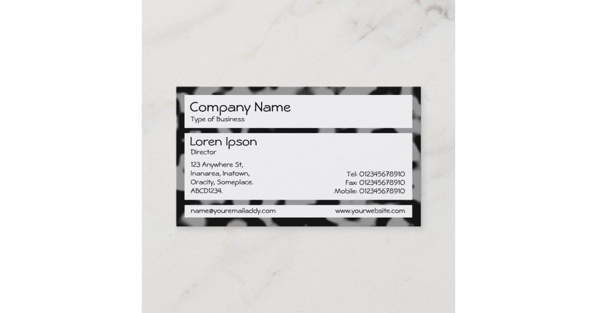 Panels - Smoky The Cow Business Card | Zazzle