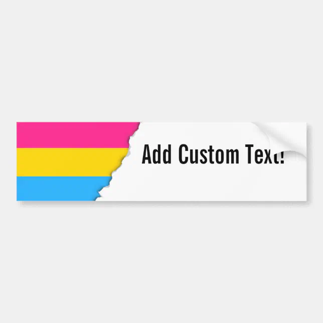 Pansexual Pride Flag Bumper Sticker Zazzle 3468