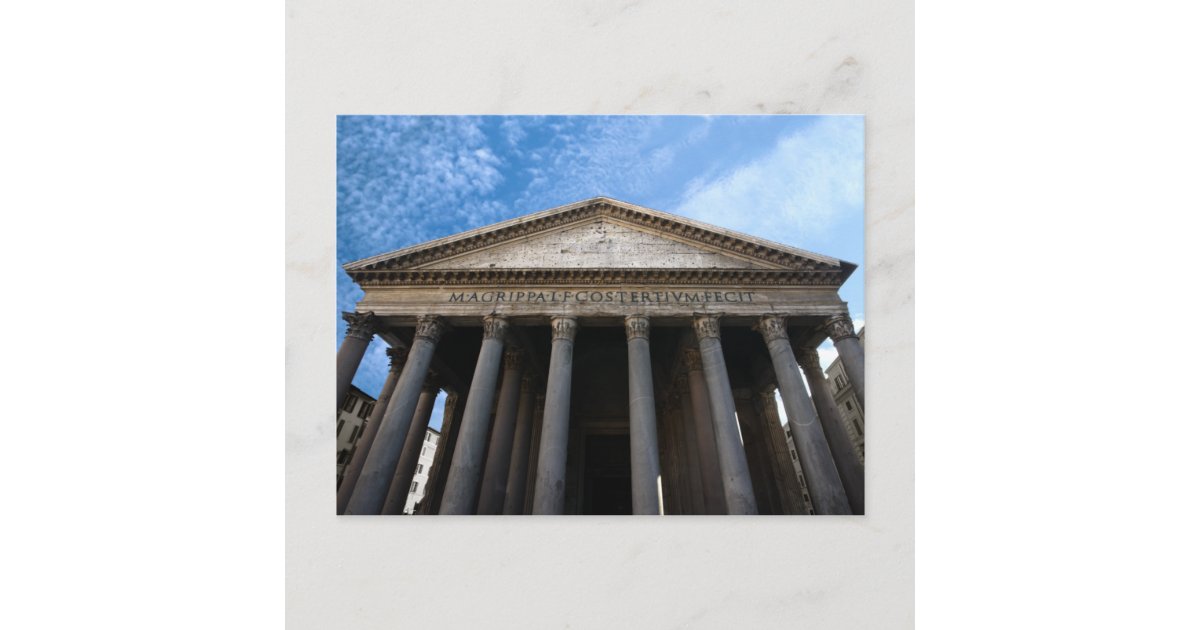 pantheon in rome postcard | Zazzle