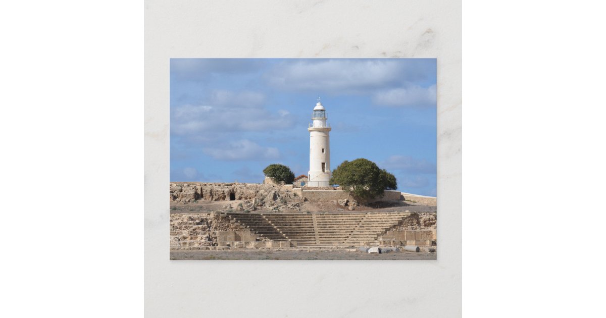 Paphos Lighthouse and Archaeological Site Postcard | Zazzle