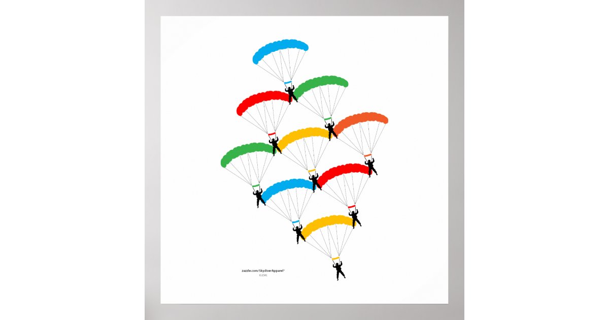 Parachute Formation Poster | Zazzle