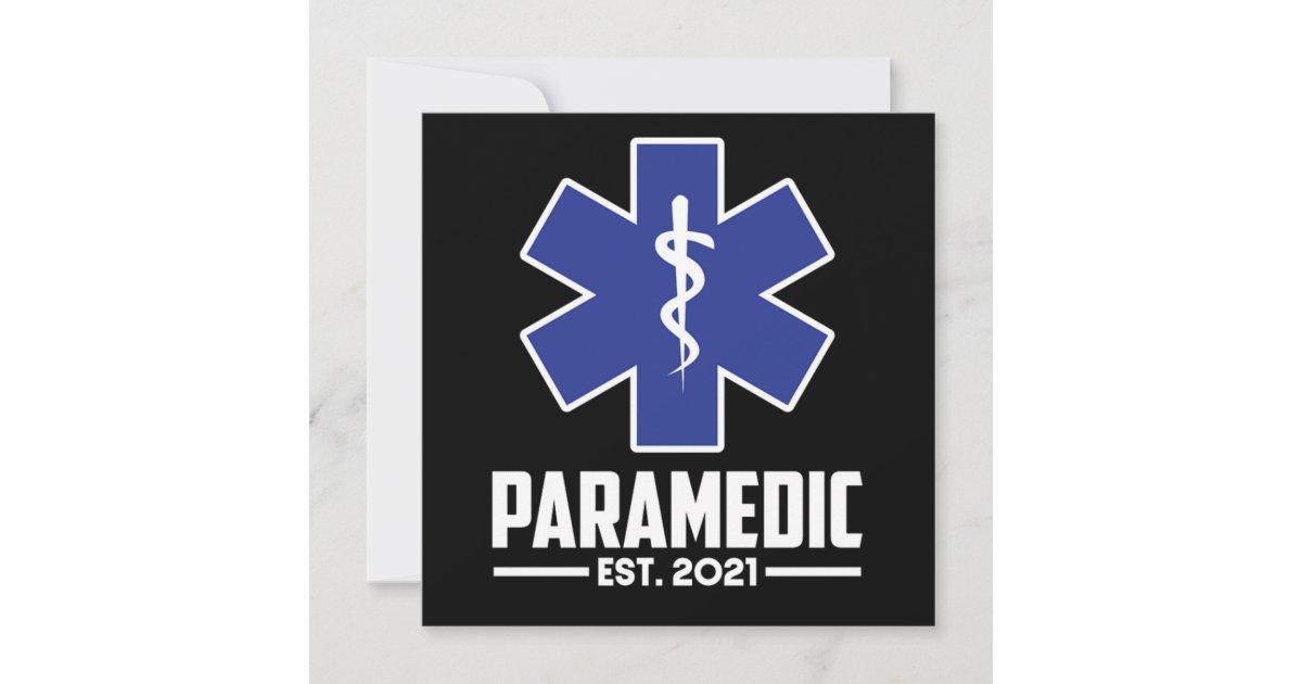 Paramedic Paramedic Est 2021 Student Graduation Invitation | Zazzle