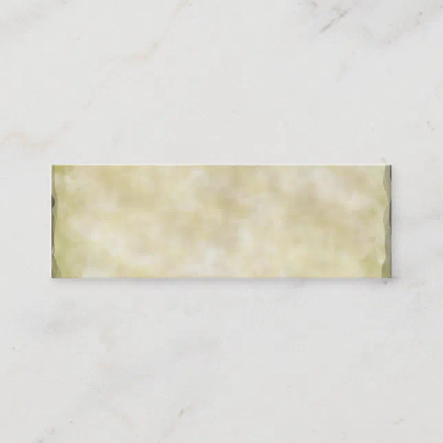 Parchment Paper Aged Mini Business Card | Zazzle