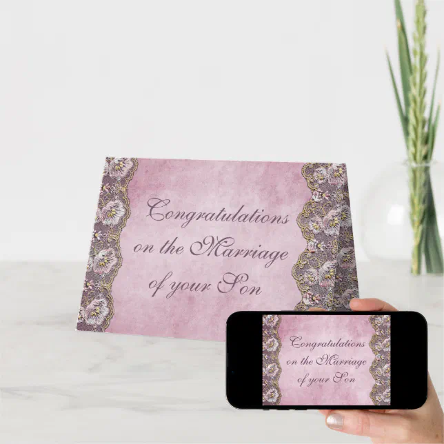 Parents of Bride Congratulations Greetings Card | Zazzle