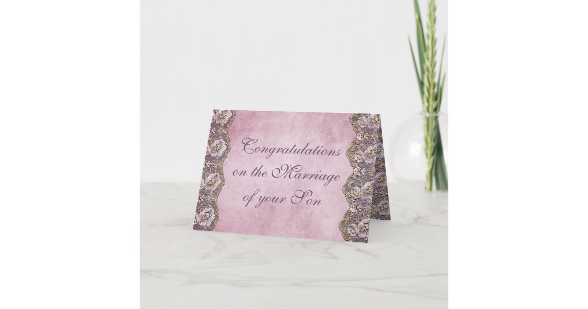 Parents of Bride Congratulations Greetings Card | Zazzle
