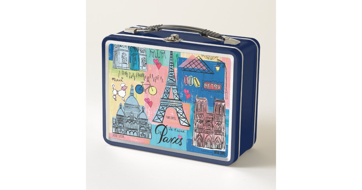 Paris, France Metal Lunch Box | Zazzle