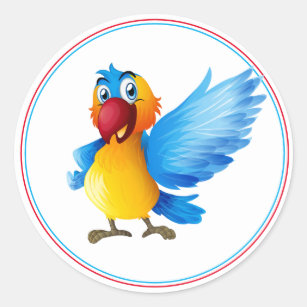 Parrot Stickers & Labels | Zazzle UK
