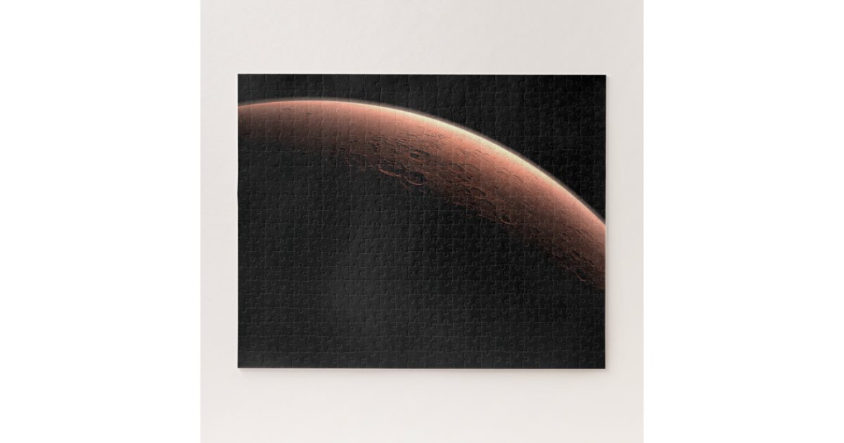 Part Of Mars At The Boundary Of Light And Dark. Jigsaw Puzzle | Zazzle