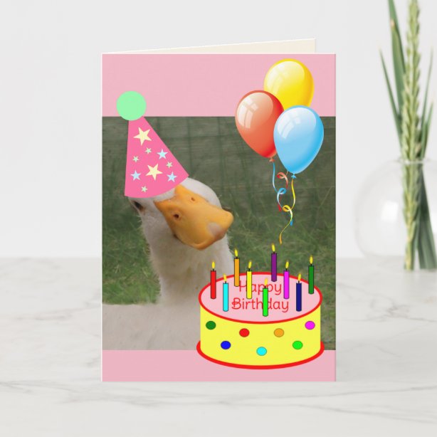 Goose Birthday Cards | Zazzle UK