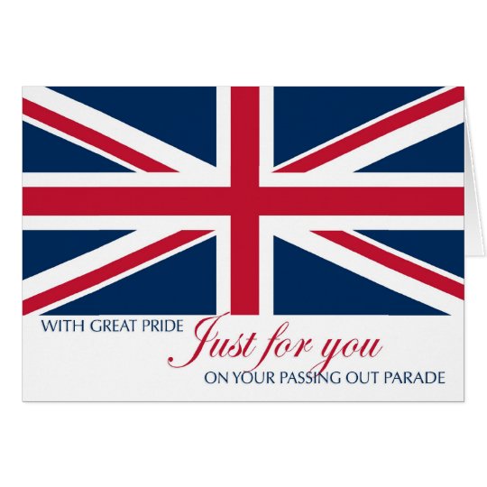 Passing Out Parade Congratulations Union Jack Card | Zazzle.co.uk