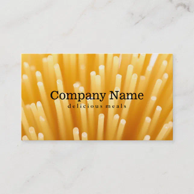 Pasta Business Card | Zazzle