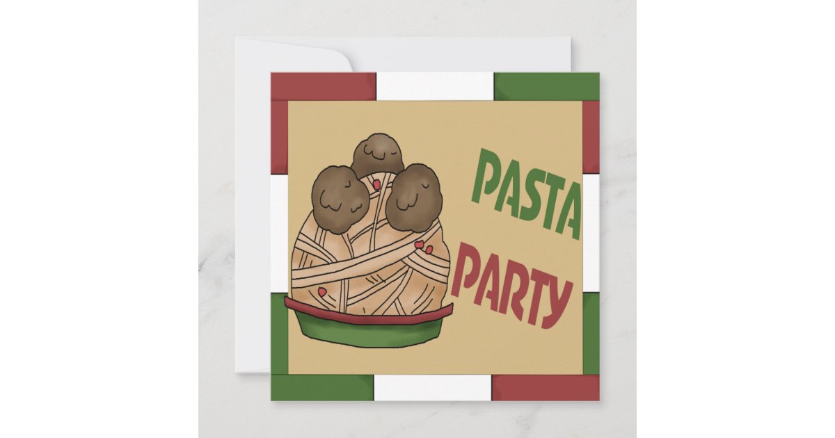 Pasta Party Invitation | Zazzle